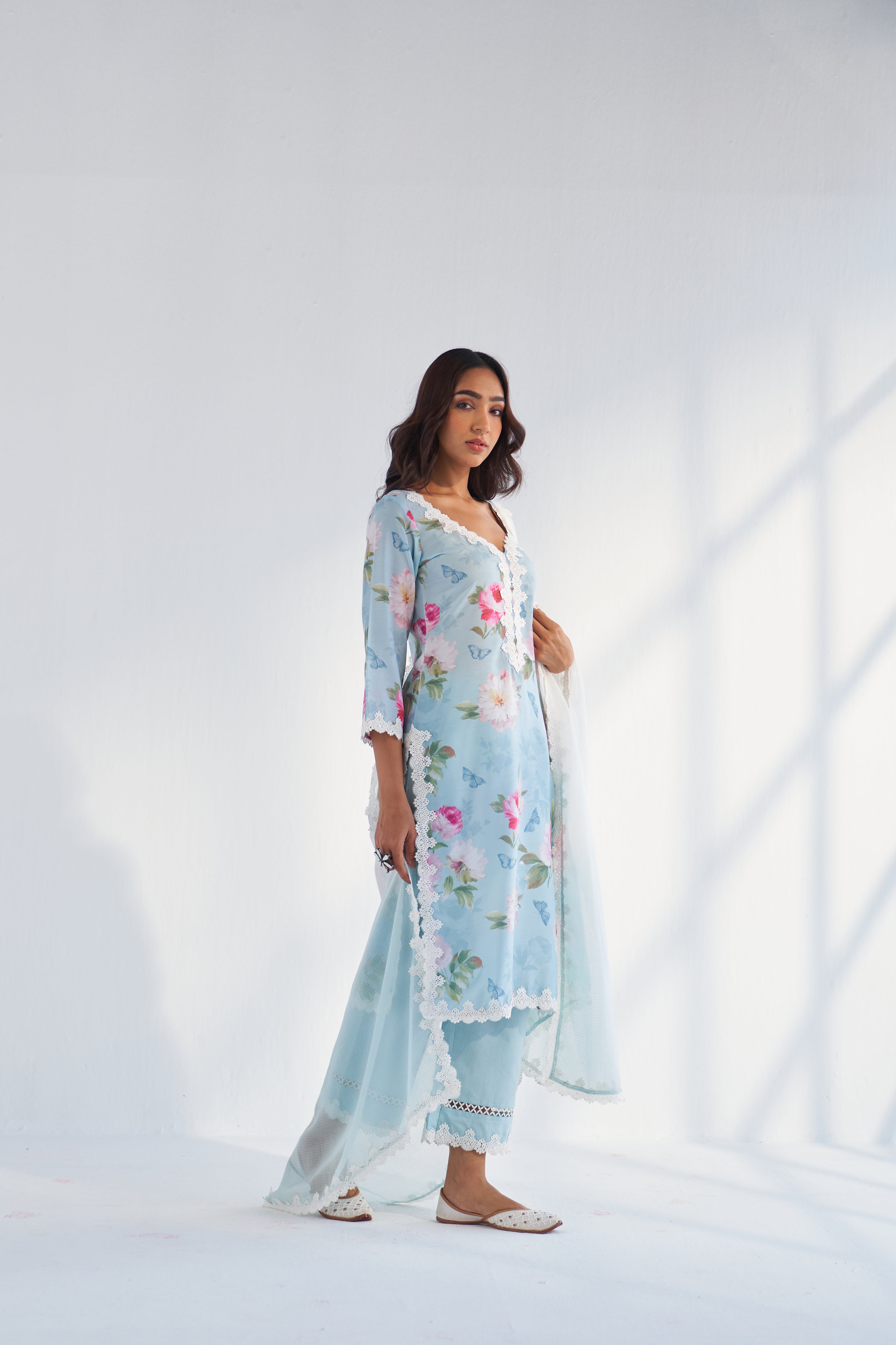 Mariam Kurta Set – Roze