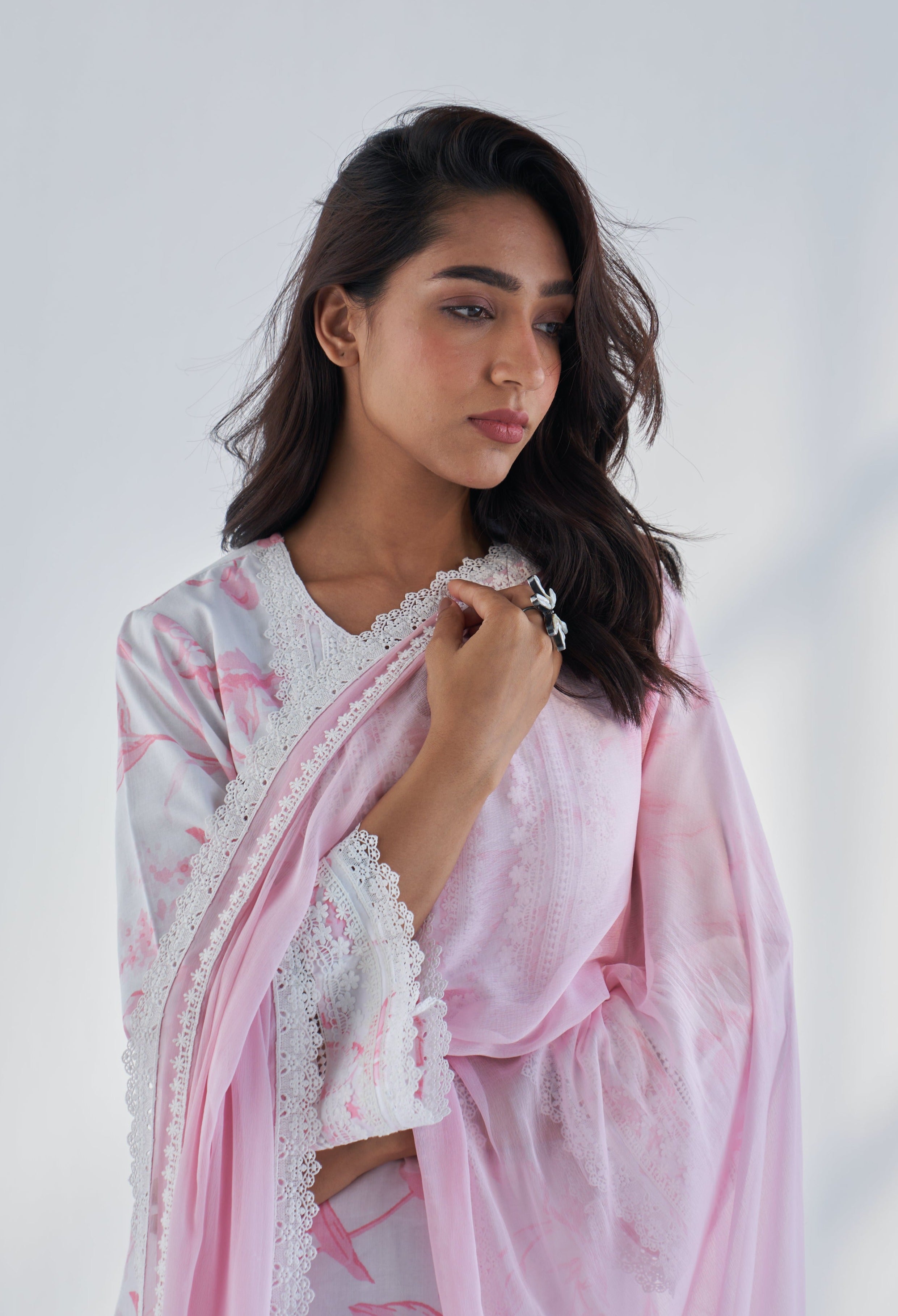 Raya Pink Dupatta – Roze