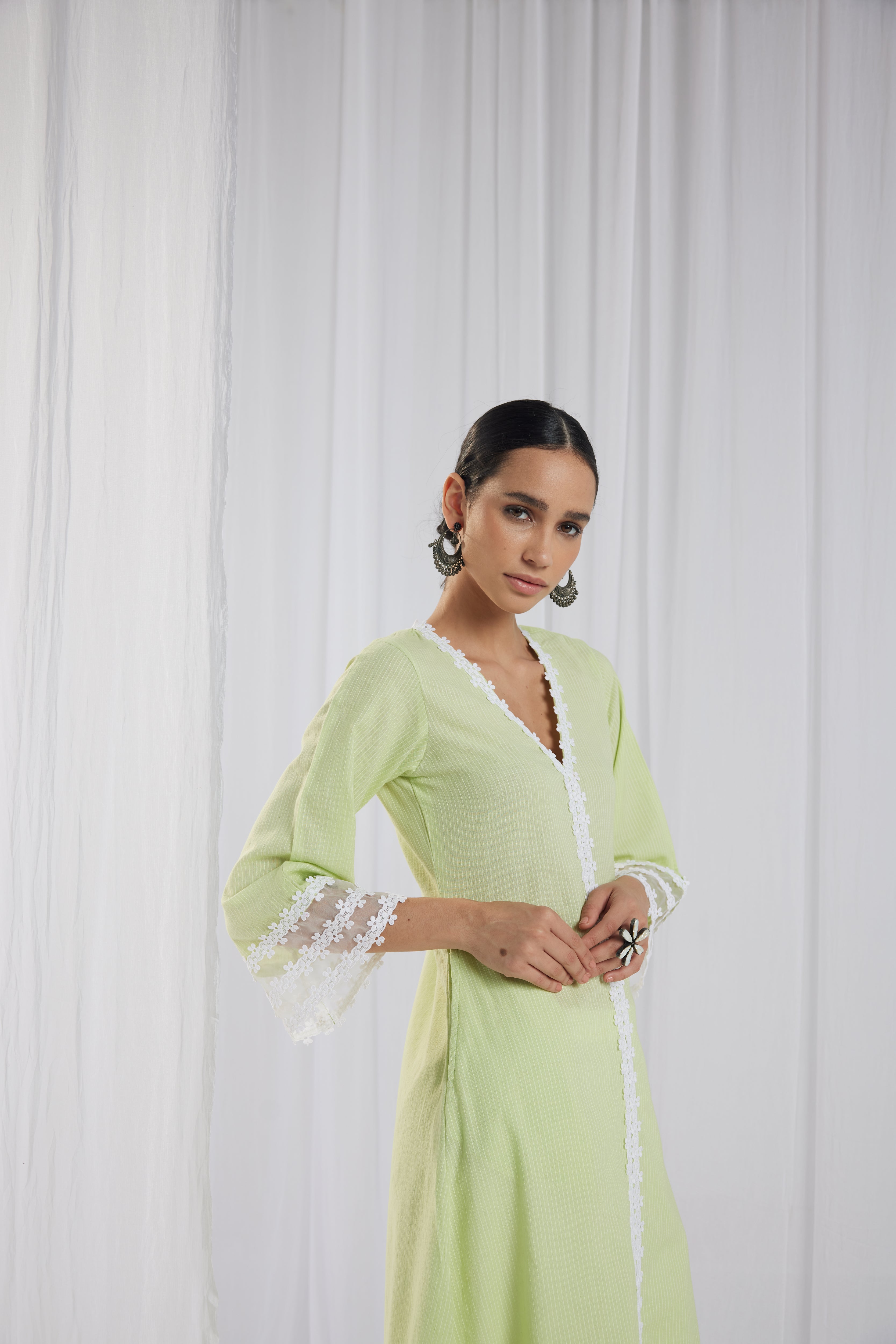 Fiona Kurta Set – Roze